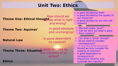 WJEC/Eduqas Religious Studies A Level Divine Command Theory Ethics | Teaching Resources