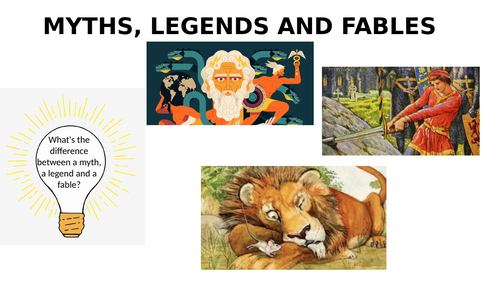 Myths and Legends 10 Lesson Year 7 SOW | Teaching Resources