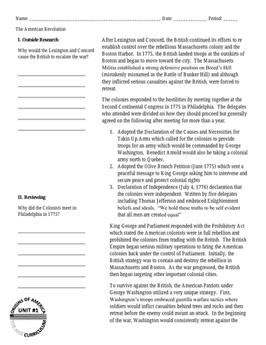 Topic #1 Origins of America Summaries and Colonial Map | Teaching Resources