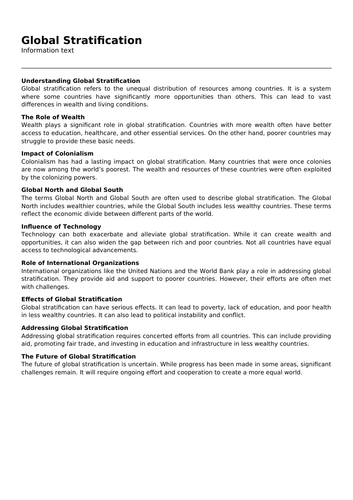 Global Stratification.docx | Teaching Resources