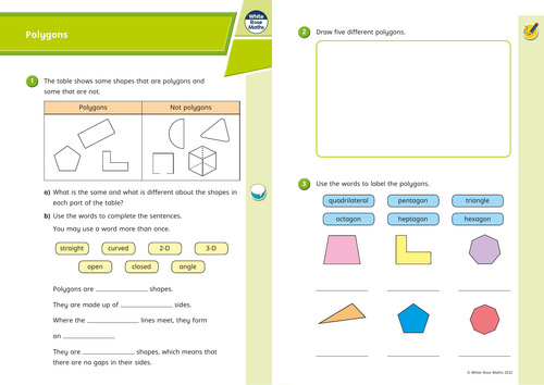 Maths Year 4 - Angles and Shape (White Rose - 2 weeks) | Teaching Resources