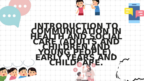 NCFE CACHE Level 1 Diploma, introduction to health, social and early ...