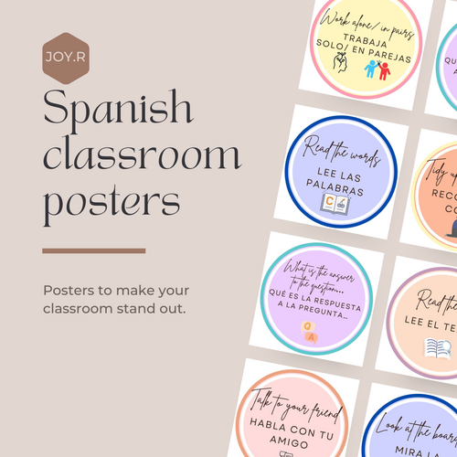 Spanish classroom poster - free sample | Teaching Resources