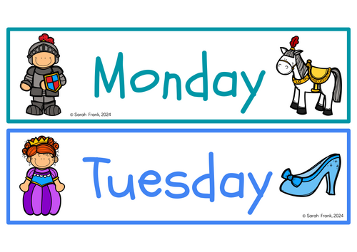 Whiteboard CALENDAR (Classroom DISPLAY) FAIRY TALE THEMED | Teaching ...