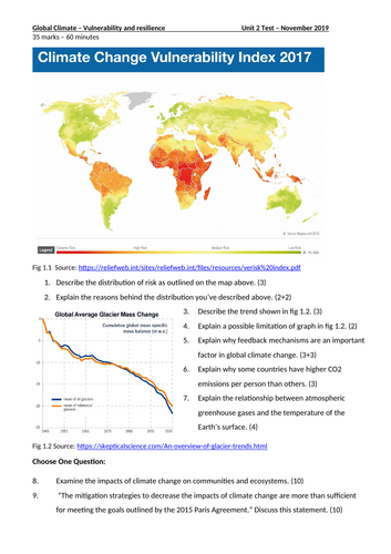IB DP Geography. Unit 2: Global climate—Vulnerability and Resilience ...
