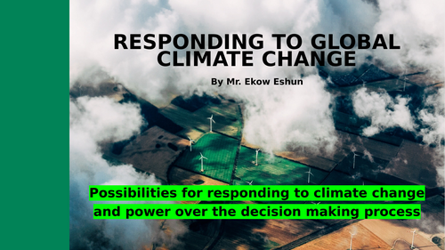 IB DP Geography. Unit 2: Global climate—Vulnerability and Resilience ...