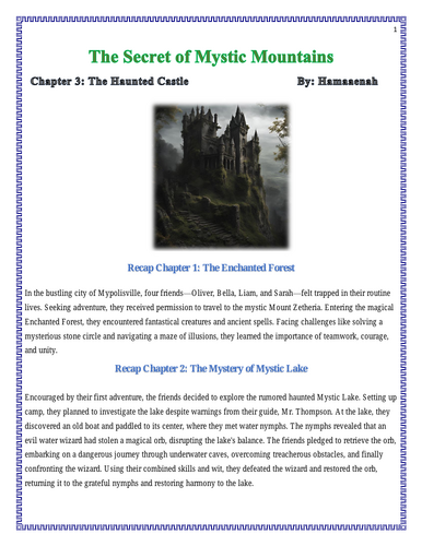Chapter 3: The Haunted Castle Story ,worksheets and keys | Teaching ...