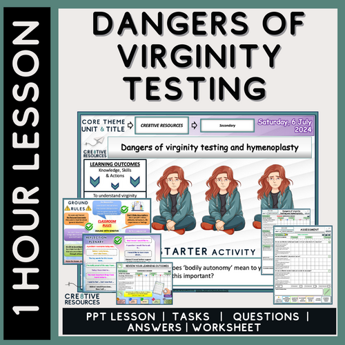Virginity testing and hymenoplasty The Dangers : PSHE Lesson | Teaching ...