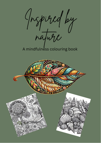 Inspired by nature mindfulness colouring | Teaching Resources