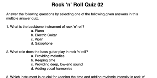 Rock 'n' Roll Music (Music Cover Work Booklet) | Teaching Resources