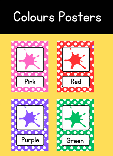 Colours Posters | Teaching Resources