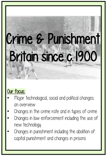 History OCR B Crime and Punishment Delivery Booklets | Teaching Resources