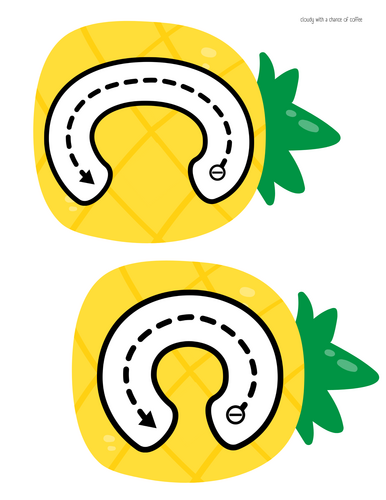 Traceable Fruit Letters A-Z Upper & Lowercase letters | Printable ...