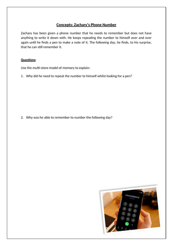 AQA GCSE Psychology: THE MULTI-STORE MODEL OF MEMORY [Memory Topic ...