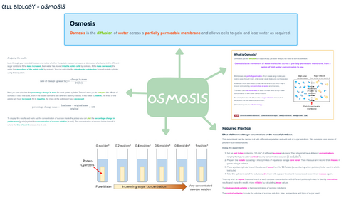 GCSE Biology (AQA) - Cell Biology Notes | Teaching Resources