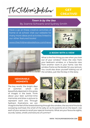 Creative Literacy Resources for Town is by the Sea by Joanne Schwartz ...