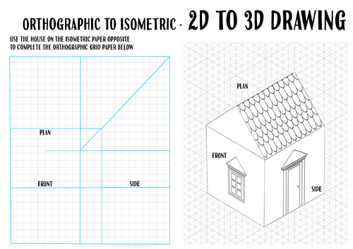 TECHNICAL DRAWING - 3D DESIGN | Orthographic & Isometric - Architecture ...
