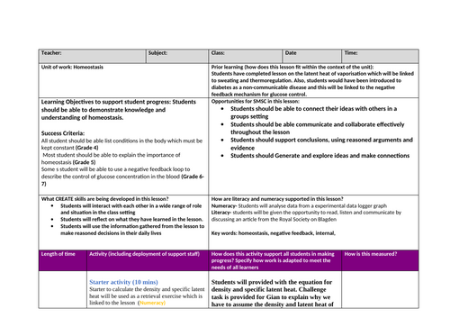 Homeostasis and Negative feedback: Worksheet, PPT and Literacy activity ... Homeostasis and Negative feedback: Worksheet, PPT and Literacy activity ...