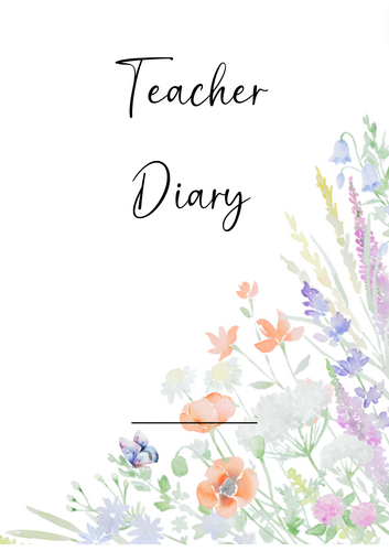 Printable Teacher Diary (Post Primary) | Teaching Resources