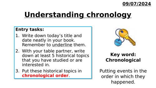 Chronology | Teaching Resources