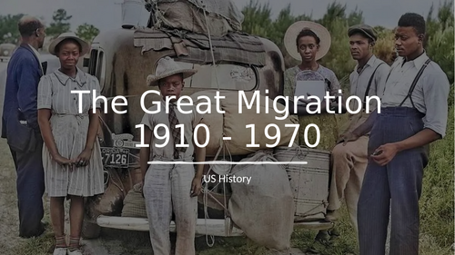 The Great Northern Migration - US History | Teaching Resources