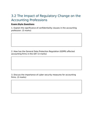 T Level Technical Qualification in Accounting: Element 3 Regulation ...