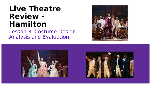 KS3 Live Theatre - Hamilton full SOW | Teaching Resources
