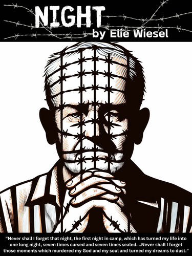 Night by Elie Wiesel 18X24 poster with quote | Teaching Resources