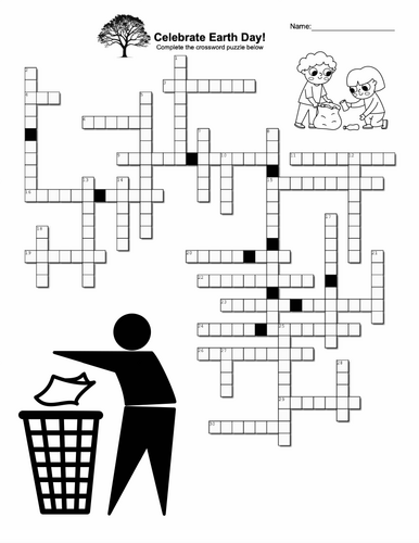 Celebrate Earth Day! Crossword Puzzle with answer key | Teaching Resources