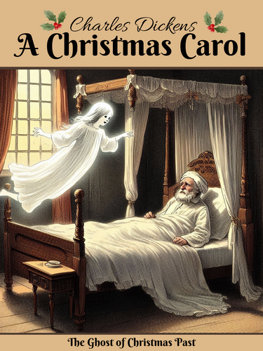 A Christmas Carol by Charles Dickens "Ghost of Christmas Past" 18X24 ...