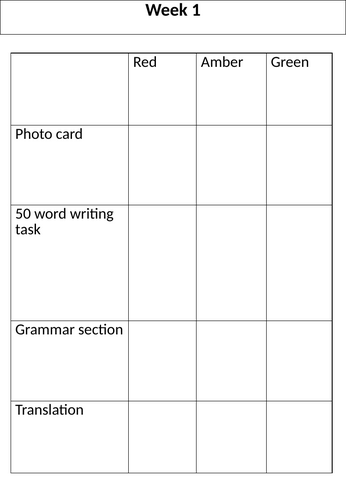 Spanish Writing Booklet New Spec | Teaching Resources