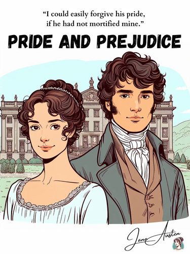 Pride and Prejudice by Jane Austen 18X24" poster with quote | Teaching ...