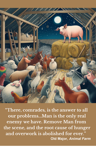 Animal Farm by George Orwell 11X17" Poster Bundle (4) | Teaching Resources