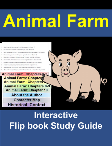 Animal Farm Flip book Study Guide | Teaching Resources