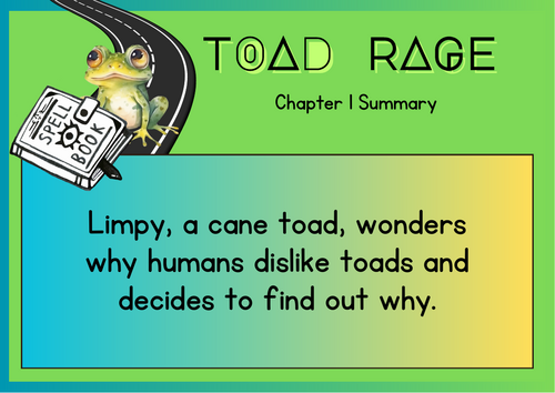 All-inclusive literacy unit for Toad Rage by Morris Gleitzman | Key ...