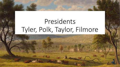 Presidents Tyler, Polk, Taylor and Filmore Notes | Teaching Resources