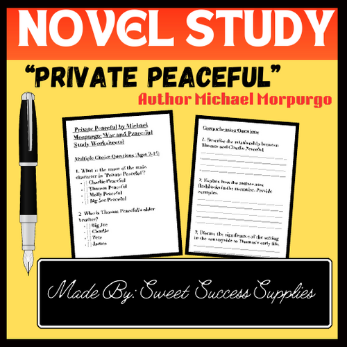 Private Peaceful by Michael Morpurgo: War and Peace-ful Study ...