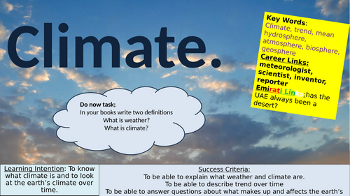 Introduction to Climate Change | Teaching Resources