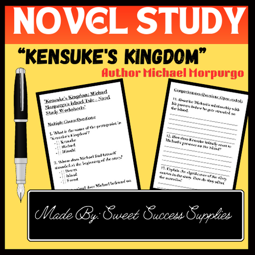 "Kensuke's Kingdom” Michael Morpurgo - Novel Study Worksheets ...