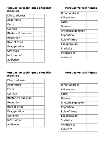 Persuasive writing techniques bundle | Teaching Resources