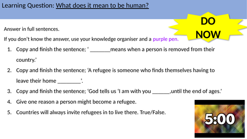 What does it mean to be human? | Teaching Resources