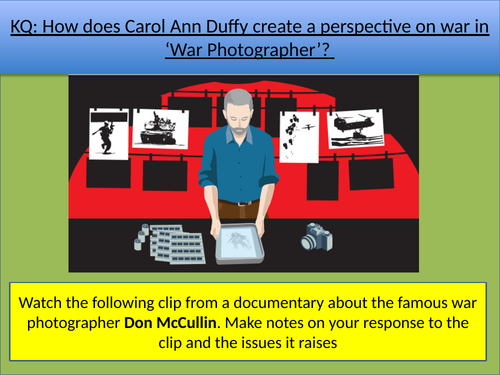 Carol Ann Duffy War Photographer Poetry | Teaching Resources