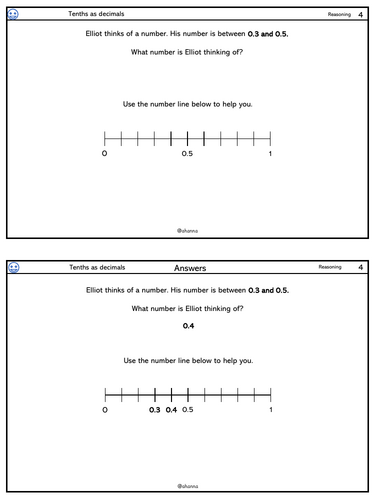 Year 4 Tenths as Decimals Foundation Reasoning activity | Teaching ...