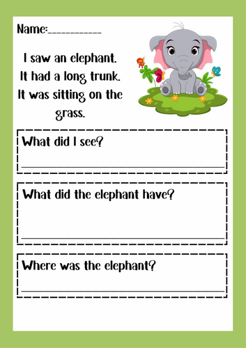 Short Comprehension Questions - Nursery & Reception | Teaching Resources
