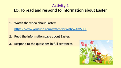 Easter activities | Teaching Resources
