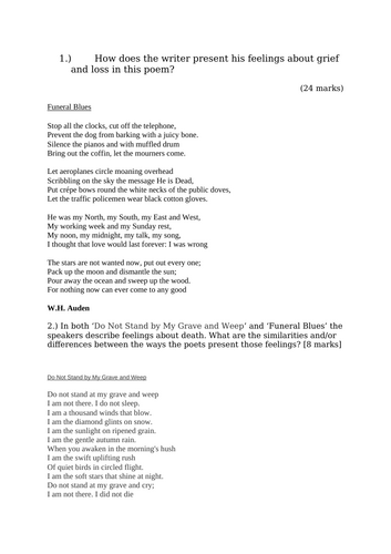 GCSE Unseen Poetry Lesson & Paper 3 | Teaching Resources