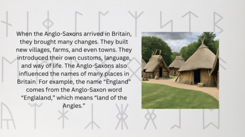 Why did the Anglo-Saxons come to Britain? | Teaching Resources