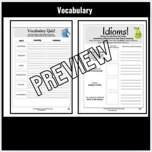 SCOUT AND THE RESCUE DOGS Novel Study | Teaching Resources