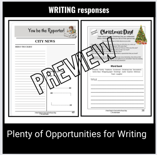 SCOUT AND THE RESCUE DOGS Novel Study | Teaching Resources