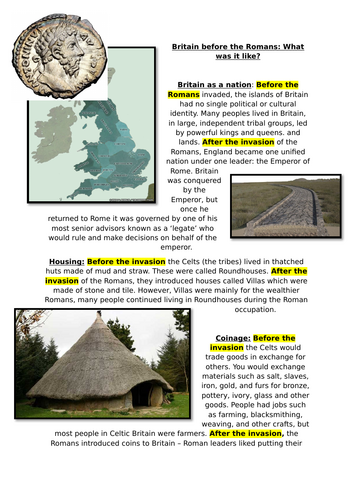 Roman Britain: What did the Romans Change? | Teaching Resources